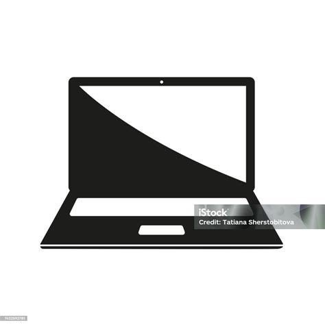 A Laptop Computer Vector Image Stock Illustration Download Image Now Black Color Blank