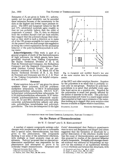On The Nature Of Thermochromism Journal Of The American Chemical Society