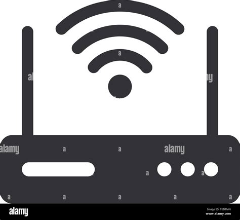 Internet Router Modem Icon With Wifi Signal Stock Vector Image Art Alamy