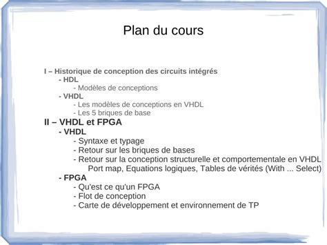 pdf cours vhdl ii perso etis ensea fr · iii fpga qu est ce que c est field