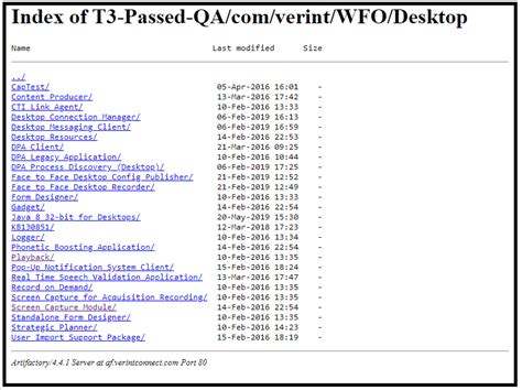 Verint Link For The Latest Verint Application Installers