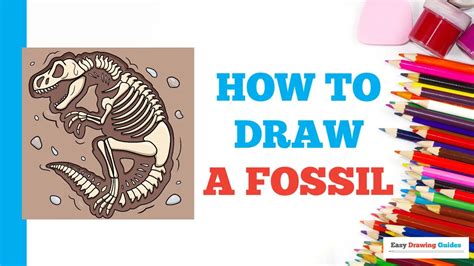 How To Draw A Fossil Easy Step By Step Drawing Tutorial For Beginners Youtube