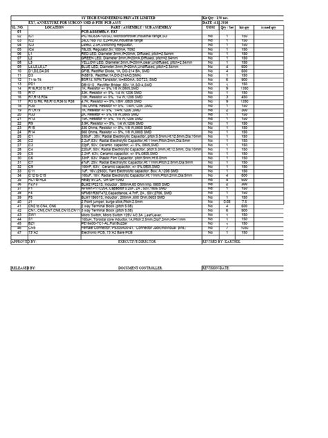 Ex7 Annex For Subcon Smdandpth Assy Pcb 190410 Pdf Capacitor