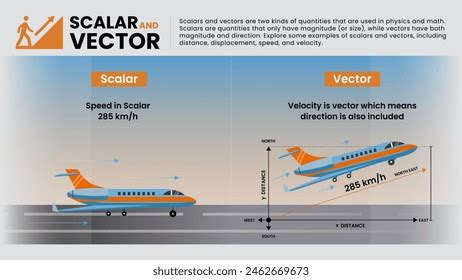 Scalar Vs Vector Quantities Stock Vectors And Vector Art Shutterstock