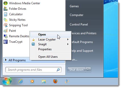 How To Reorganize The All Programs Section On The Windows Start Menu