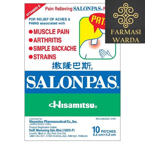 Hisamitsu Salonpas Medic Patch 10s Exp 11 2024 Shopee Malaysia