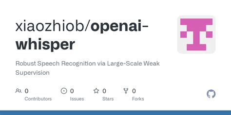 Openai Whisperflake8 At Main · Xiaozhiobopenai Whisper · Github