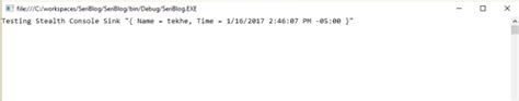 Custom Serilog Sink Development Contrived Example