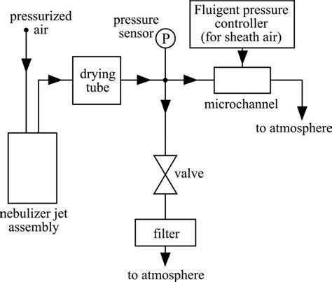 Schematic Of The Experimental Setup Including The Nebulizer And Flow Download Scientific