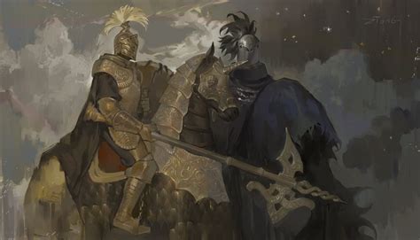 Tree Sentinel And Nights Cavalry Elden Ring Drawn By Ziong2724727