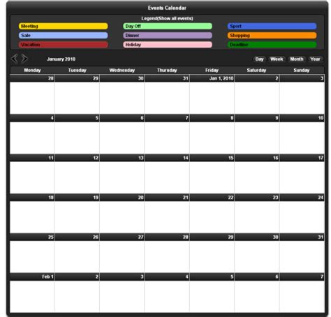 Ajax Event Calendar Extensions Dmxzonecom