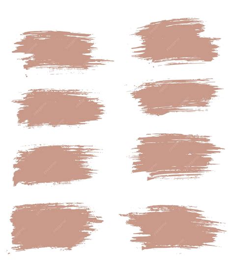 그런지 텍스처 브러시 스트로크 일러스트레이터 브러시 세트 프리미엄 벡터