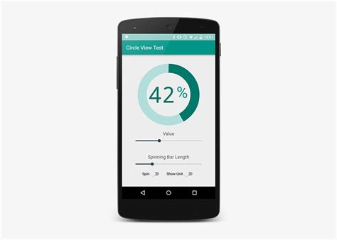 an circle view similar to android s progressbar android progress