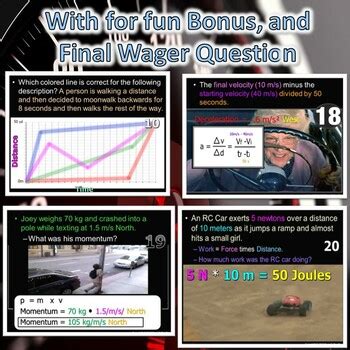 Speed Velocity Acceleration Momentum Quiz Game By Science From Murf LLC