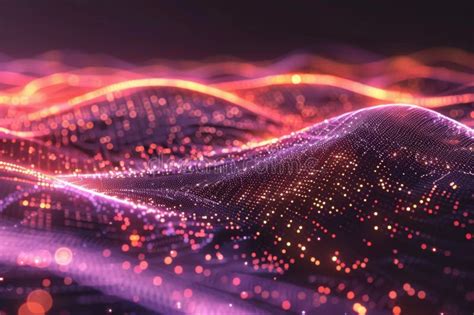 Big Data Background Abstract Digital Technology Flow Pattern Big Data