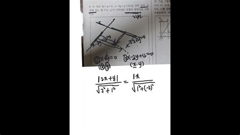 센텀고 직선방정식 거리구하기 9번 Youtube