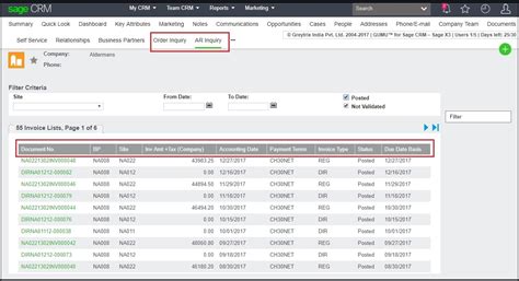 Troubleshooting Inquiry List Display Incorrect Column Header Captions Sage Crm Tips