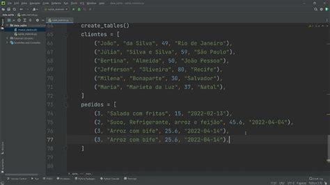 225 Inserindo Múltiplos Dados Em Tabelas Sqlite Youtube