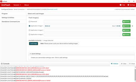Msp430fr2433 Msp Fet Not Connecting For Spy Bi Wire Sbw Communication Protocol Msp Low