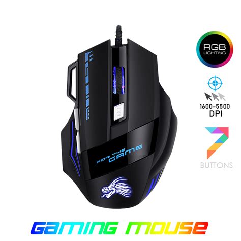 Rgb Gaming Mouse With 7 Buttons Dpi Switchable Rgb Mouse Model X1 Customize Your Gaming