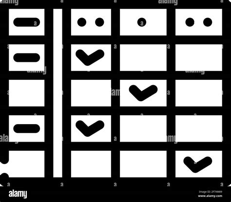 Class Calendar Line Icon Vector Illustration Black Stock Vector Image