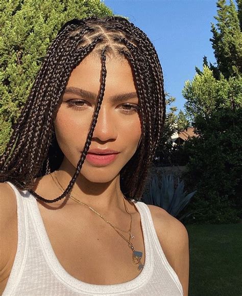 Zendaya Coleman Braided Hairstyles For Black Women Box Braids