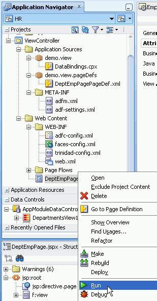 Oracle JDeveloper G Release Tutorials Developing Rich Web Applications With Oracle ADF