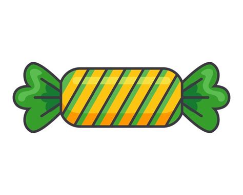 Premium Vector Candy Icon In A Wrapper Flat Vector Illustration