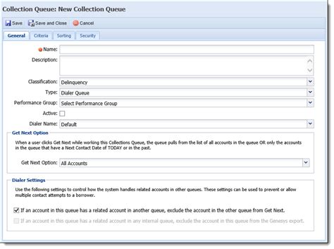 Collections And Recovery Queues
