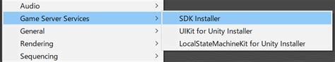 Sdk Setup Game Server Services Docs