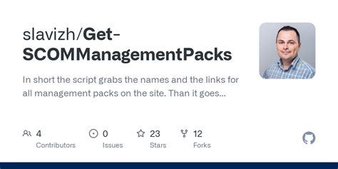 GitHub Slavizh Get SCOMManagementPacks In Short The Script Grabs The Names And The Links For