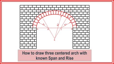 Draw Three Centered Arch With Known Span And Rise Youtube