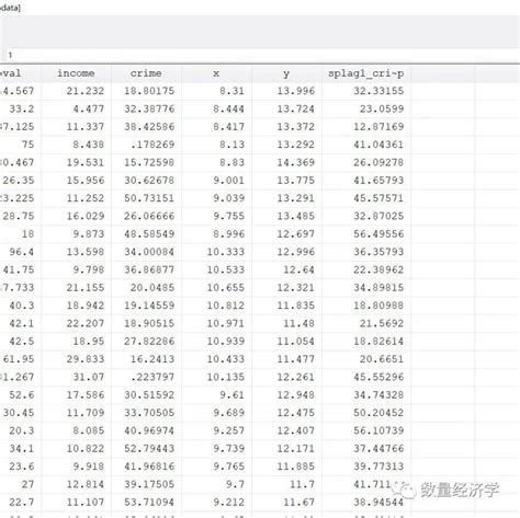 Stata 空间滞后变量的生成spgendunit矩阵