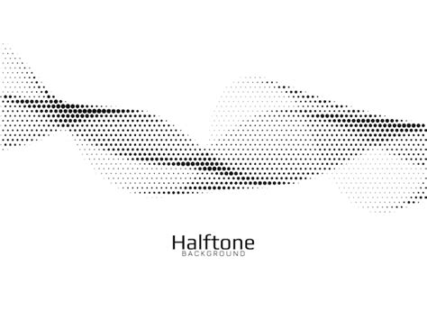 Free Vector Elegant Wave Style Halftone Background