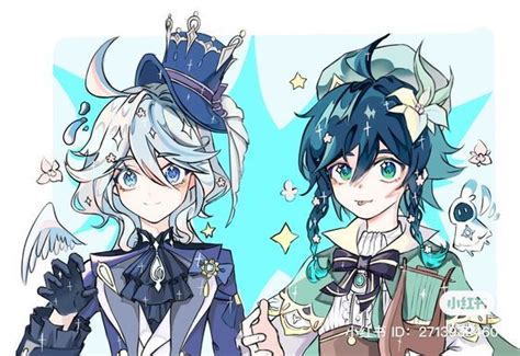 Venti X Furina Furina And Venti Matching Pfp Hydro Archon Fanart