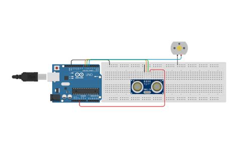 circuit design arduino sensor distancia y motor camila iglesias tinkercad