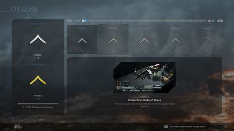 Feature Explaining Player Progression In Call Of Duty® Modern Warfare®