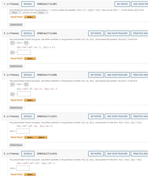 solved if we divide the polynomial p by the factor x−c and