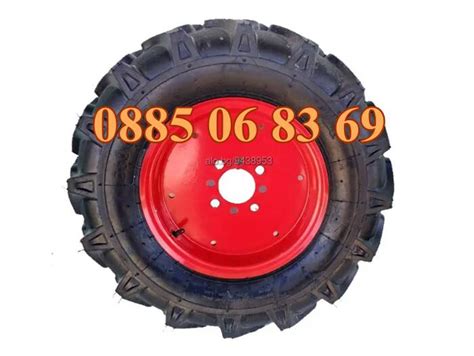 Гуми за мотофреза мотоблок външни и вътрешни гуми с джанти 4х8 4х10 5х10 5х12 Резе