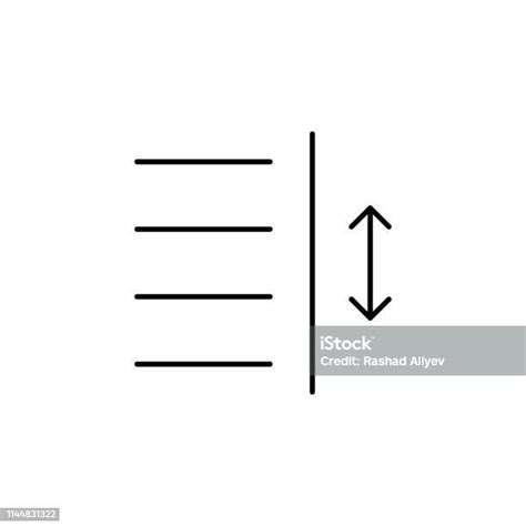 형식 높이 줄 간격 아이콘입니다 텍스트 및 모바일 개념 및 웹 응용 프로그램 아이콘에 대 한 타이포 그래피의 요소입니다 웹