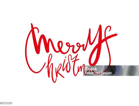 즐거운 성탄절 손으로 그려 글자 현대 브러시 서 예입니다 만화 벡터 일러스트입니다 0명에 대한 스톡 벡터 아트 및 기타 이미지 0명 12월 겨울 Istock
