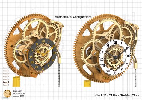 Clock Skeleton Clock Brian Laws Woodenclocks