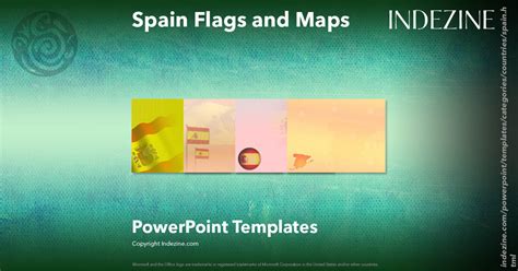 Spain Flags And Maps PowerPoint Templates