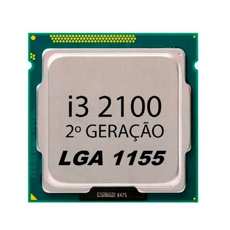 Processador Intel Core I3 2100 2120 LGA 1155 2ª Ger 3 4 GHz Dual Core OEM Gamer 2 Núcleos novo