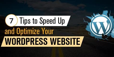 7 Tips To Speed Up And Optimize Your Wordpress Website Rudra