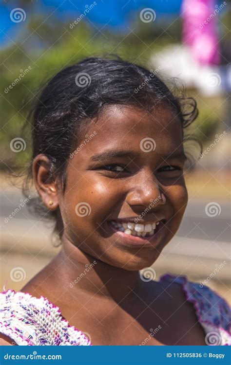 A Sri Lankan Girl Pays For Refueling A Scooter Sri Lanka Editorial