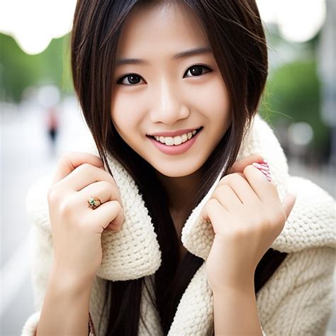 Chica Bonita Japonesa Foto Premium