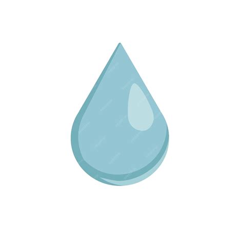 Premium Vector Drop Of Water Vector Flat Simple Design Isolated On