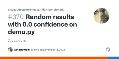 Random Results With 00 Confidence On Demopy · Issue 370 · Clovaai
