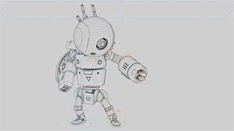 Mineral Picker Bot Rigged For Unreal Engine Unity Mixamo Cgtrader